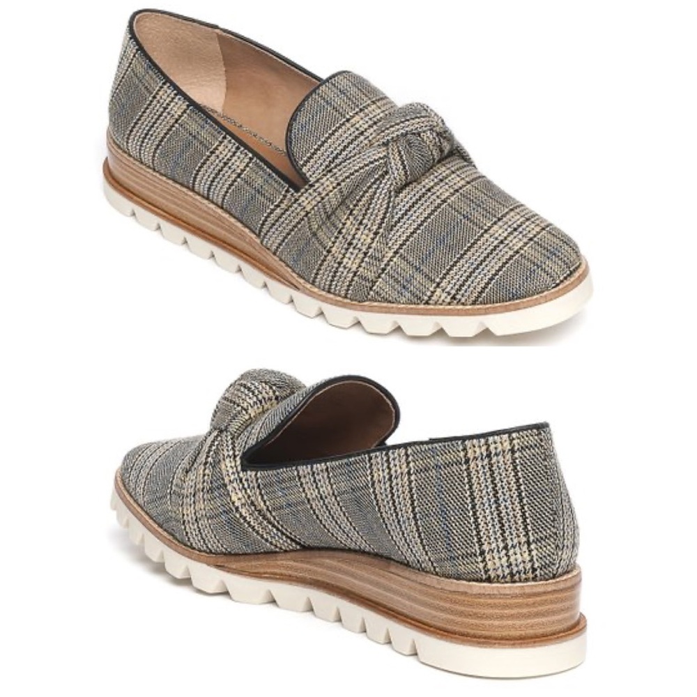 Bernardo Jansen Gray Glen Plaid Knot Knotted Slip On … - Gem